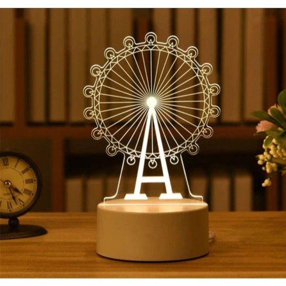 Other | Ferris Wheel 3d Led Lamp Creative Night Lights Table Lamp For ...